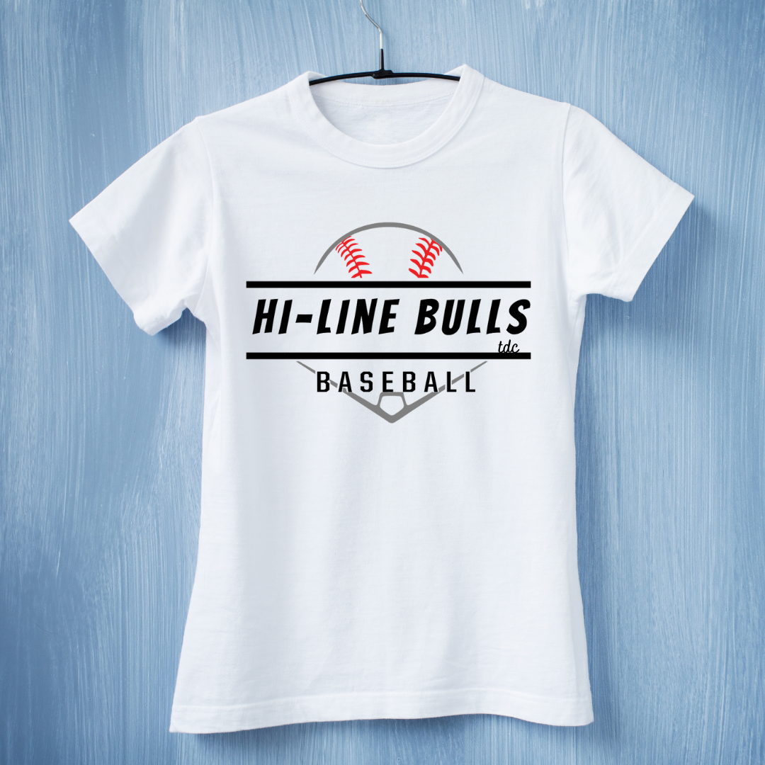 Hi-Line Bulls Baseball Tee | The Dusty Canyon Boutique & Gifts