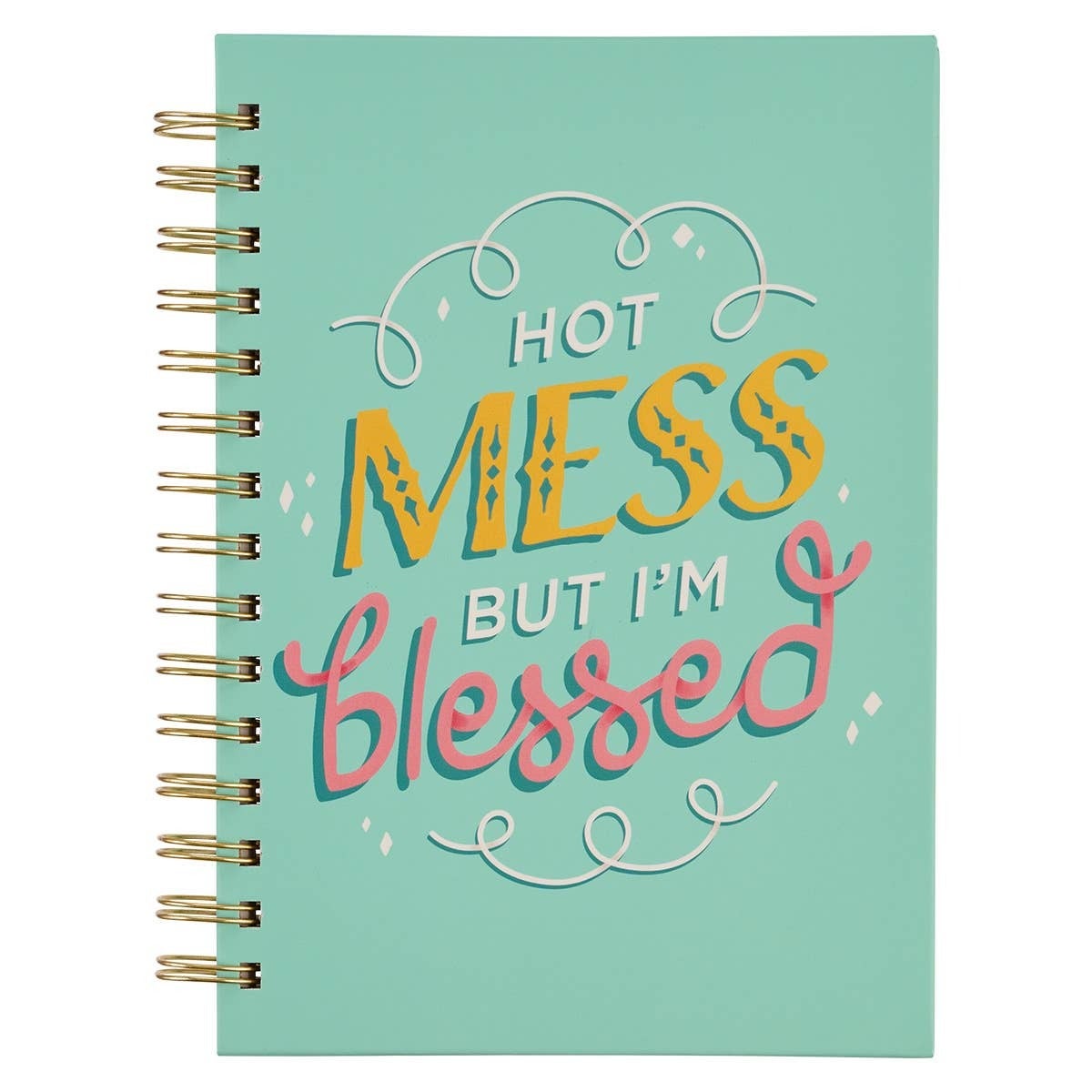 Hot Mess But I'm Blessed Wirebound Journal | The Dusty Canyon Boutique ...